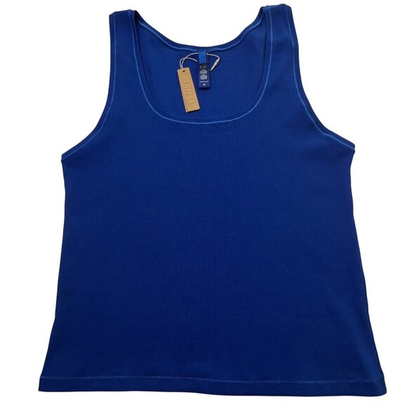 SKIMS | Tops | Skims Cotton Rib Tank Cobalt 4x | Poshmark